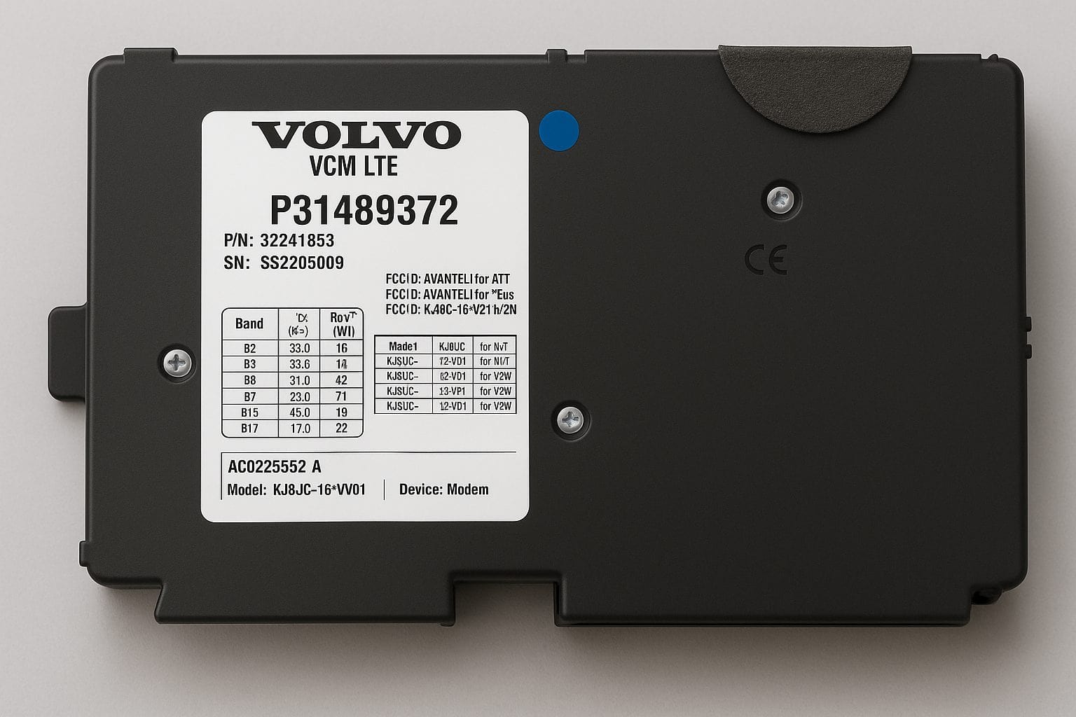 تعمیر VCM | ماژول وی‌سی‌ام (VCM) در ولوو XC90 | ولوو سرویس